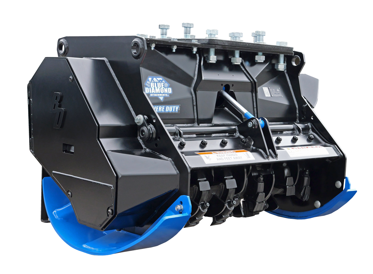Blue Diamond | Excavator Drum Mulcher-Severe Duty | Excavator Attachme ...