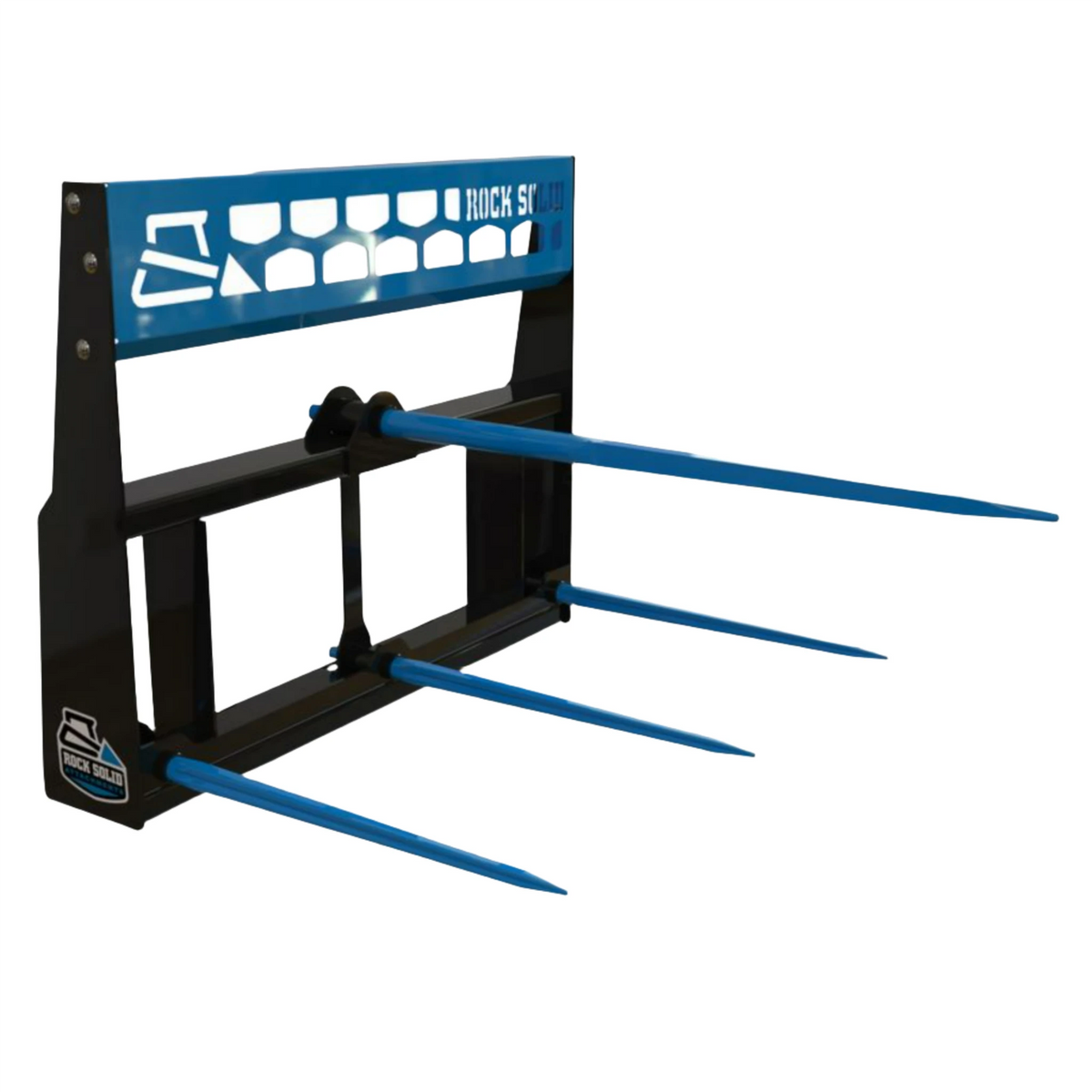 Rock Solid | Hay Bale Spears | Heavy-Duty Hay Handling | Skid Steer At ...