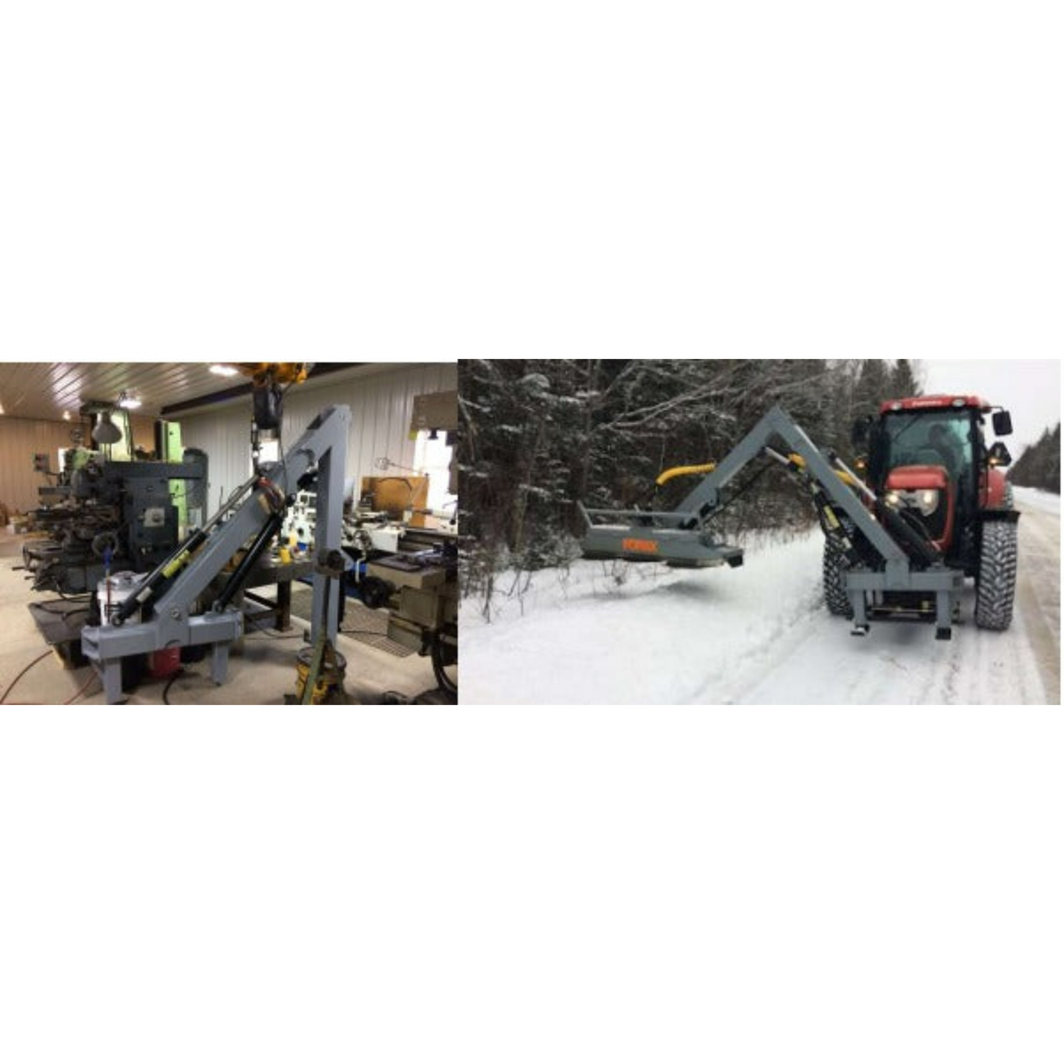 Forax | Front Mount Tilt / Extend 15' Boom Groomer Brush Cutter | 72 ...